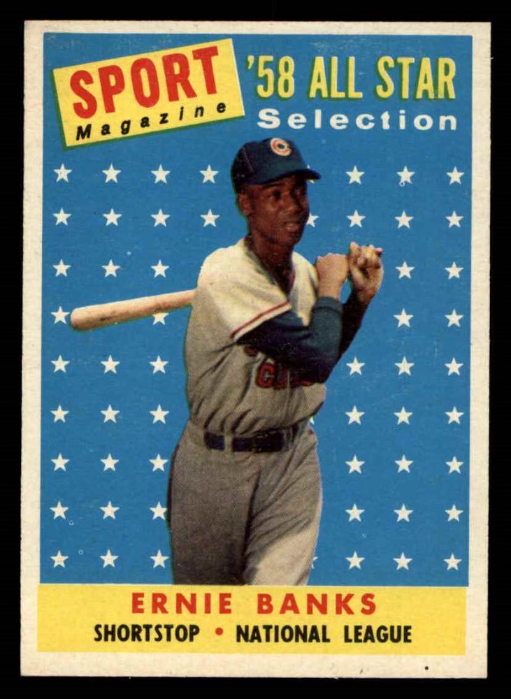1958 Topps #482 All-Star Ernie Banks