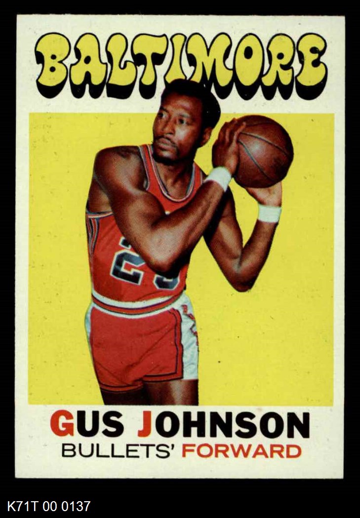 1971 Topps -72 Baltimore Bullets Team Set