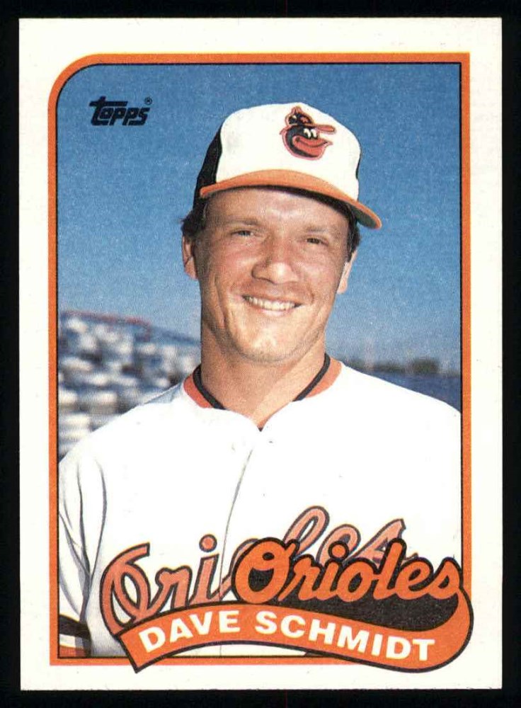 1989 Topps #677 Dave Schmidt 8 - NM/MT