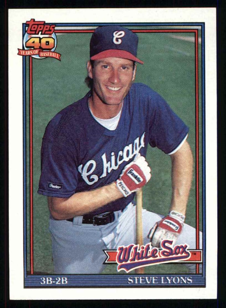 1991 Topps #612 Steve Lyons