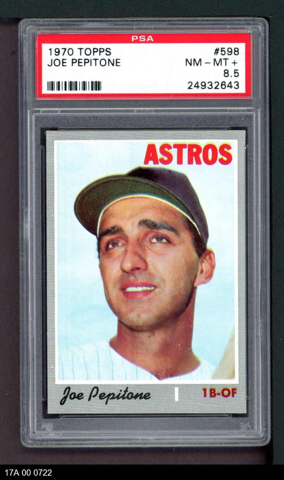 1970 Topps #598 Joe Pepitone