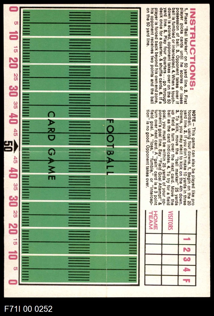 1971 Topps Football Posters #8 Roman Gabriel