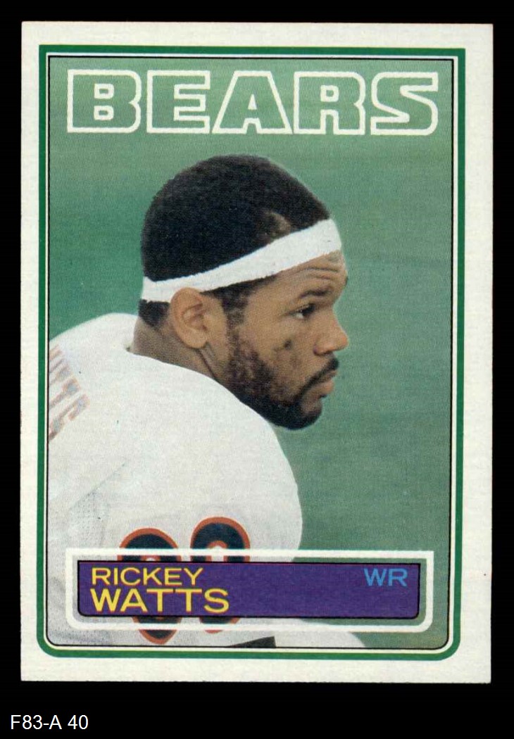 1983 Topps Chicago Bears Almost Complete Team Set