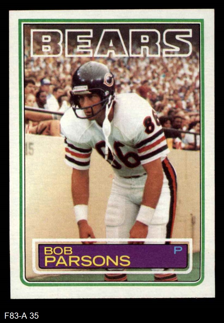 1983 Topps Chicago Bears Almost Complete Team Set