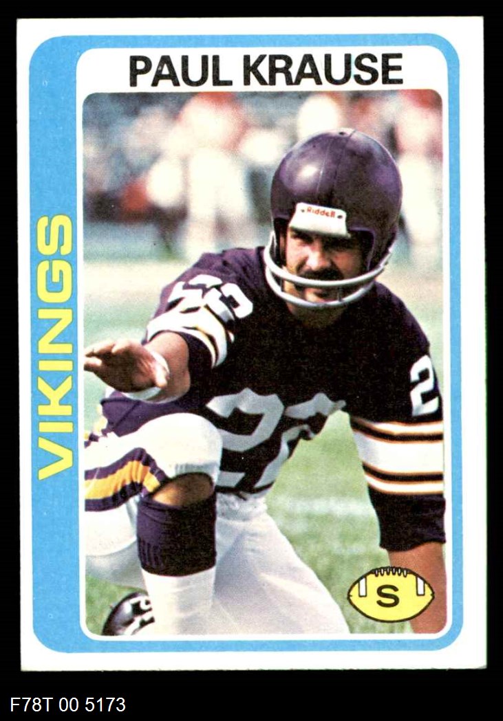 1978 Topps #378 Paul Krause