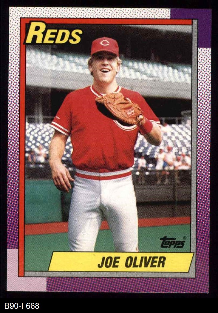 1990 Topps #668 Joe Oliver 8 - NM/MT
