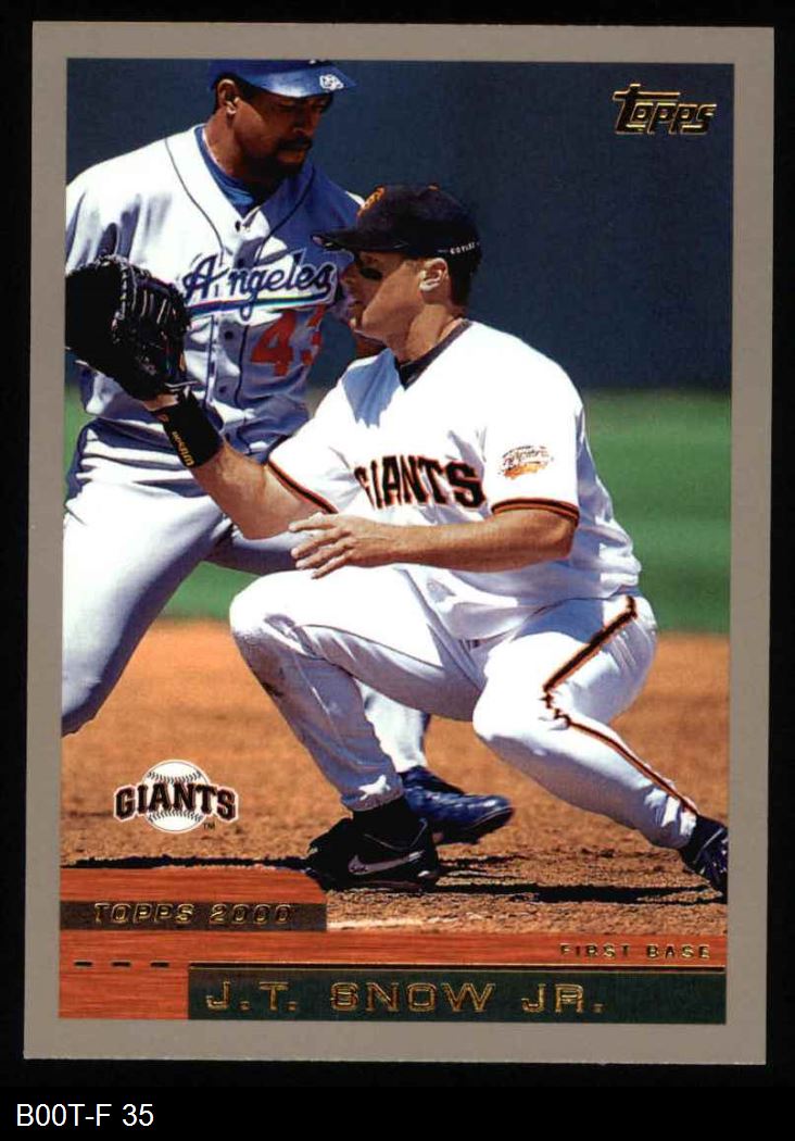 2000 Topps #35 J.T. Snow 8 - NM/MT