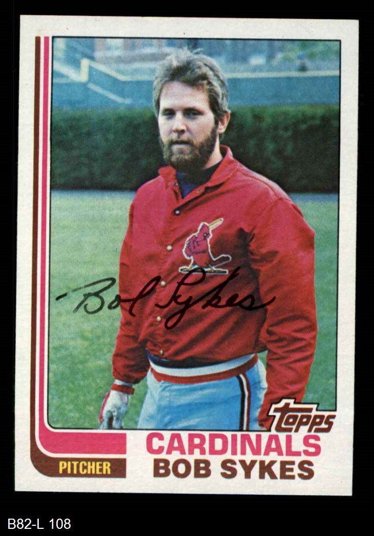 1982 Topps #108 Bob Sykes 8 - NM/MT