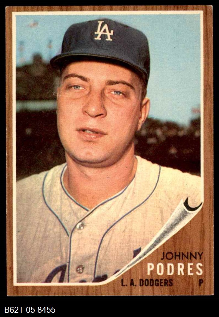 1962 Topps #280 John Johnny Podres