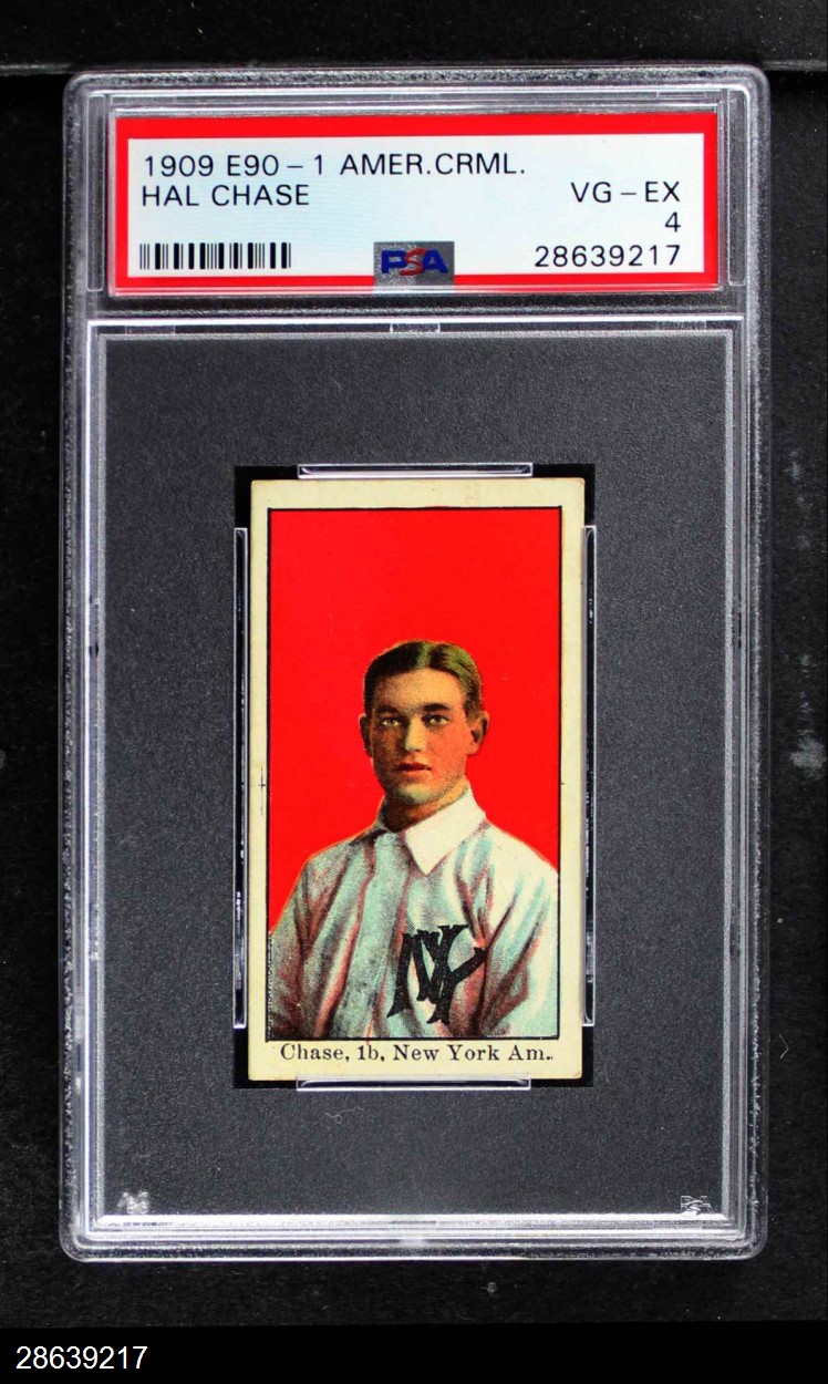 1909 E90-1 American Caramel # Hal Chase