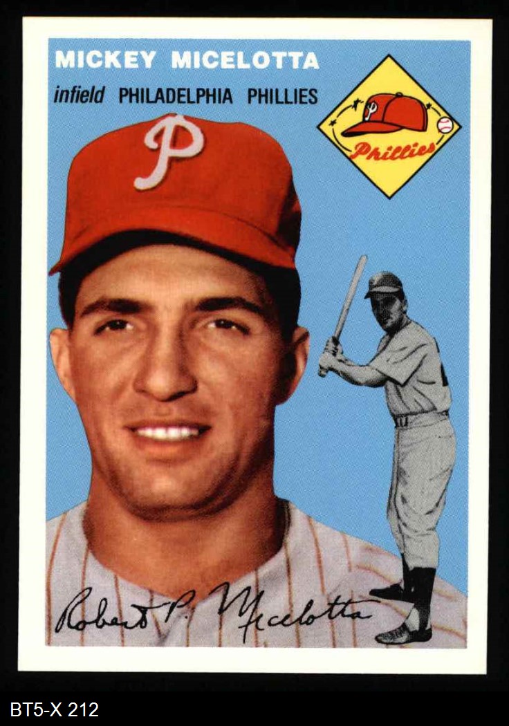 1954 Topps REPRINT Philadelphia Phillies Team Set