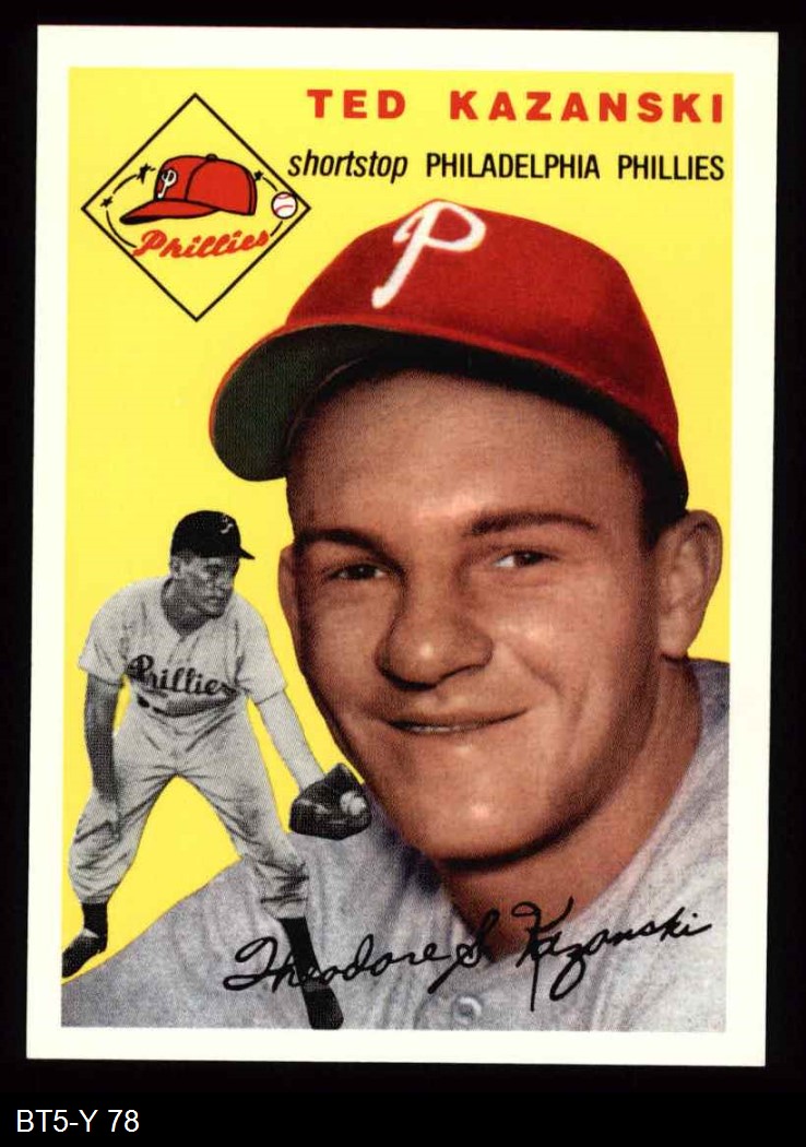 1954 Topps REPRINT Philadelphia Phillies Team Set