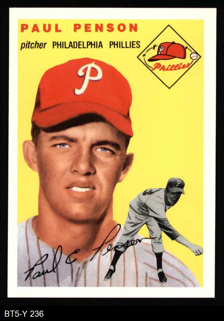 1954 Topps REPRINT Philadelphia Phillies Team Set