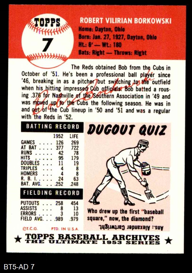 1953 Topps REPRINT Topps Baseball Archives Reprint Complete Set (In Binder)