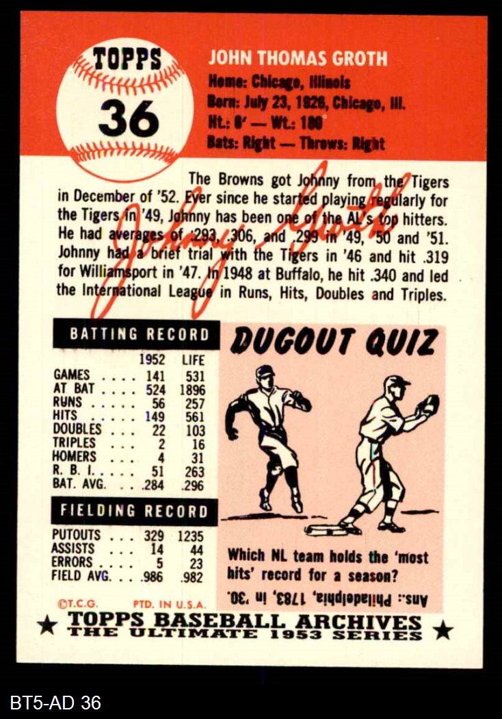 1953 Topps REPRINT Topps Baseball Archives Reprint Complete Set (In Binder)