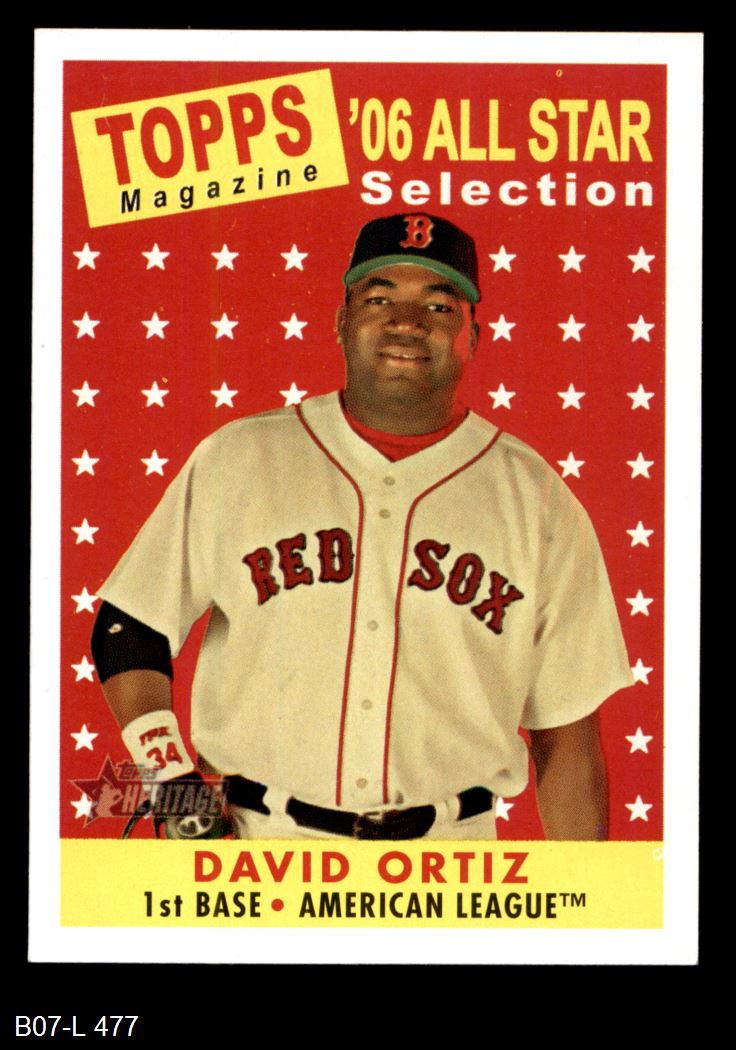 2007 Topps Heritage #477 All-Star David Ortiz