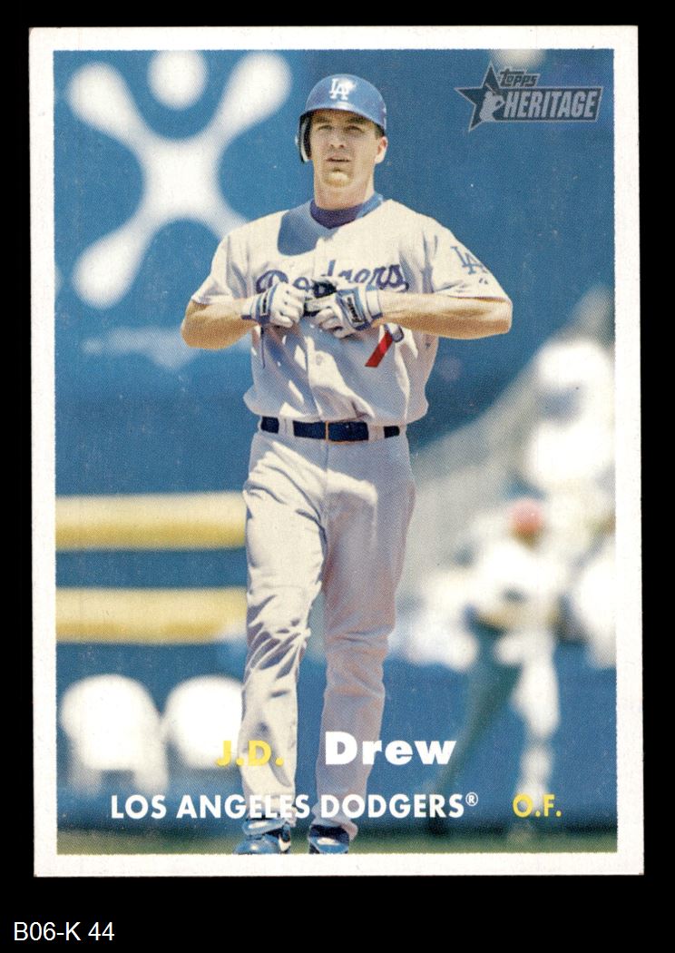 2006 Topps Heritage #44 J.D. Drew