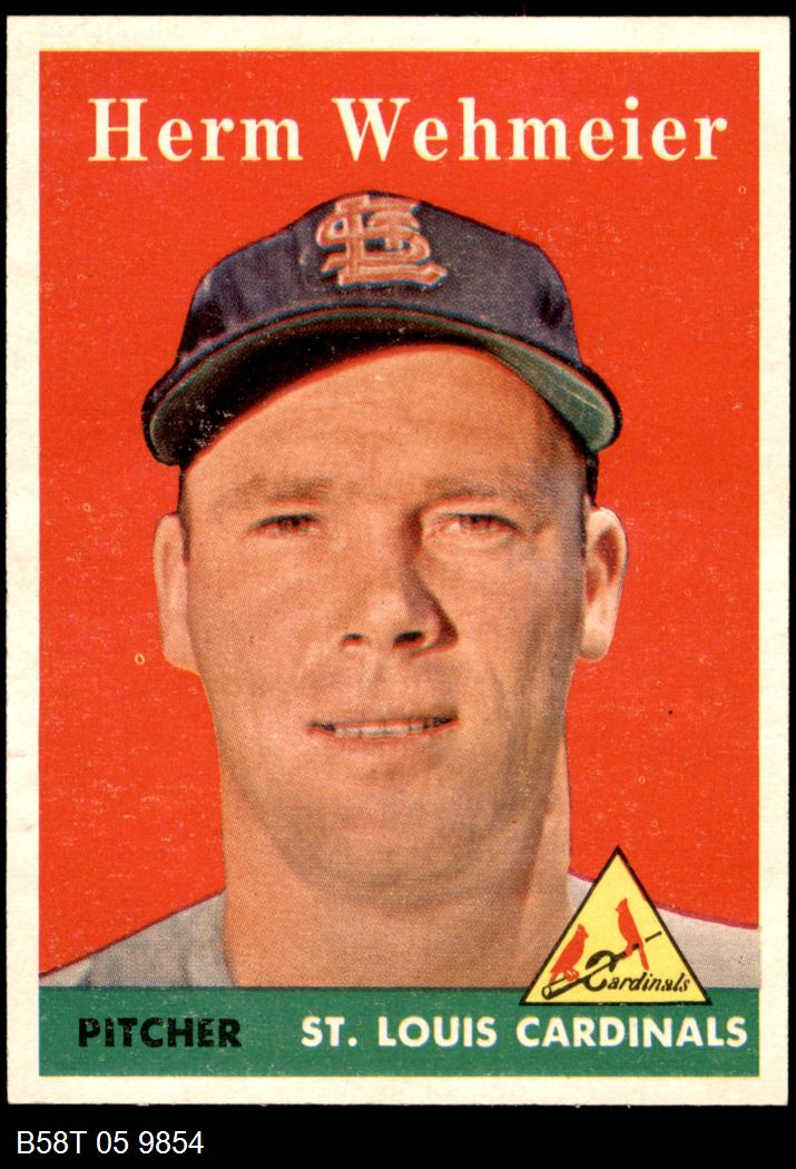 1958 Topps #248 Herman Herm Wehmeier