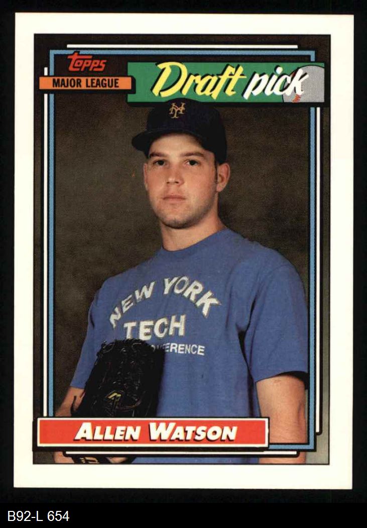 1992 Topps #654 Allen Watson