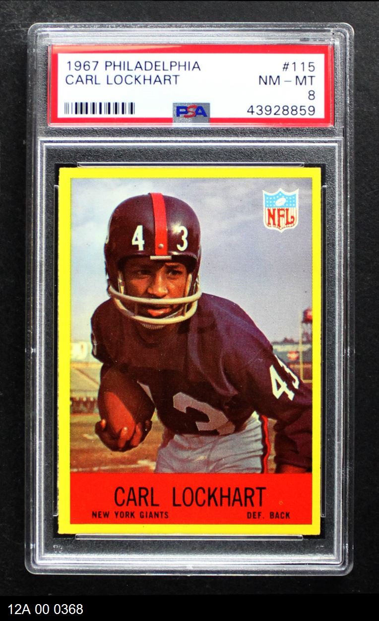1967 Philadelphia #115 Carl Spider Lockhart