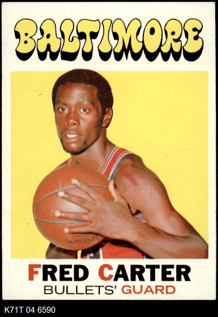 1971 Topps -72 Baltimore Bullets Team Set