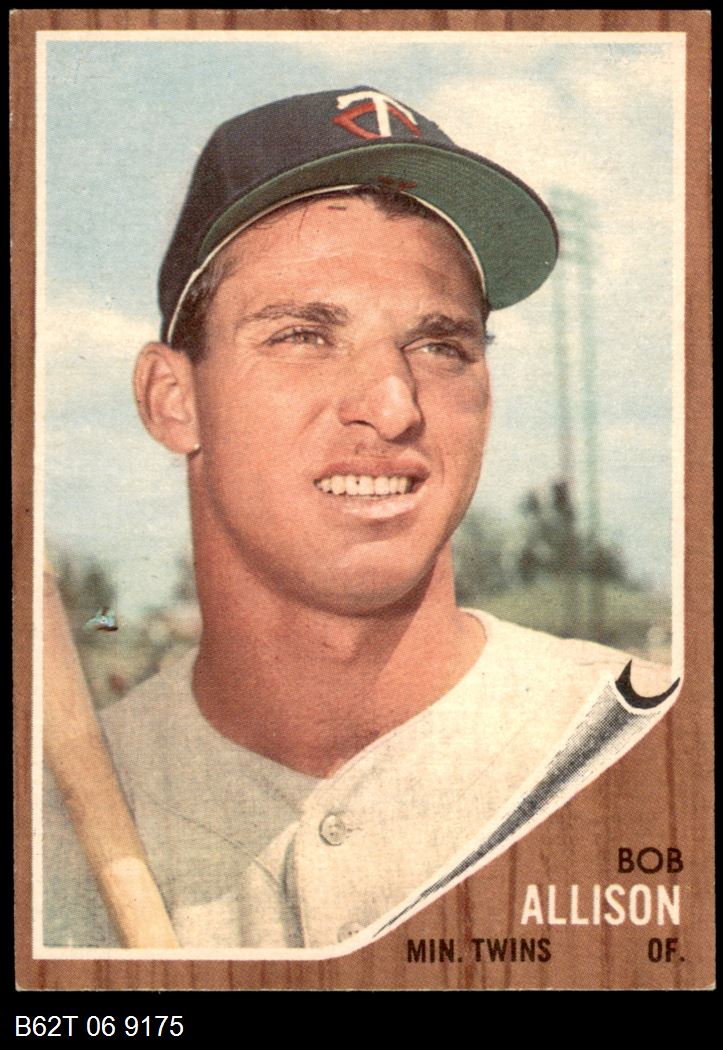 1962 Topps #180 Bob Bobby Allison