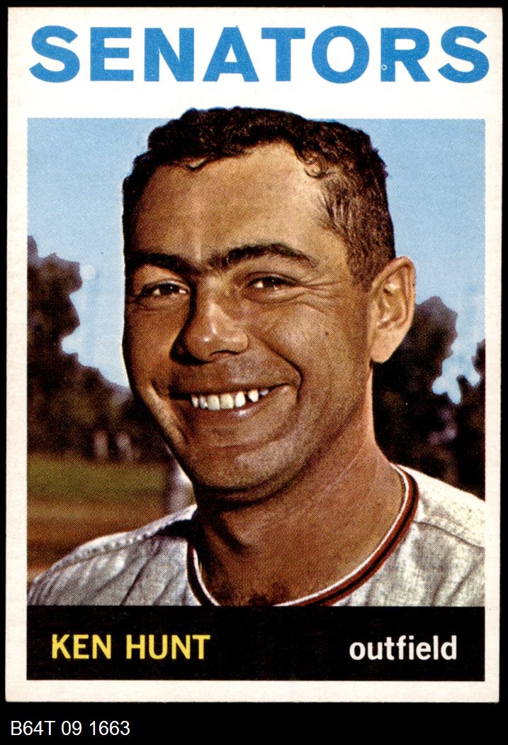 1964 Topps #294 Ken Hunt