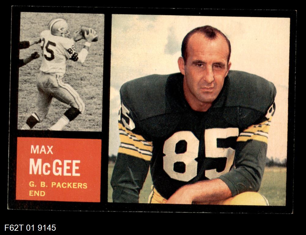1962 Topps #67 Max McGee
