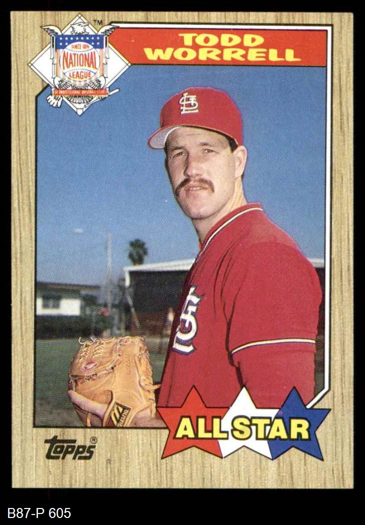 1987 Topps #605 All-Star Todd Worrell