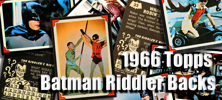 1966 Batman Vintage Trading Cards, Buy 1966 Topps Batman Riddler Backs ...
