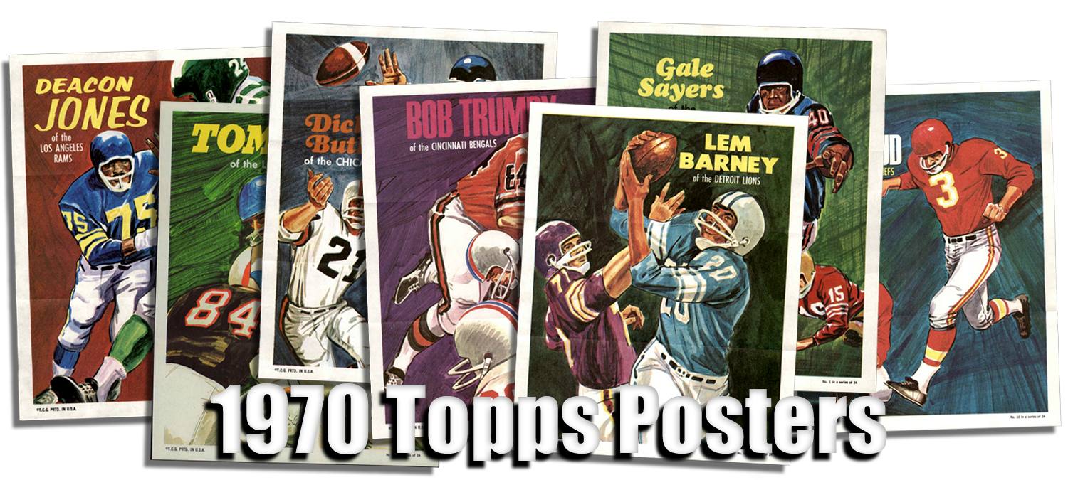 Buy 1970 Topps Football Posters Cards, Sell 1970 Topps Football Posters ...