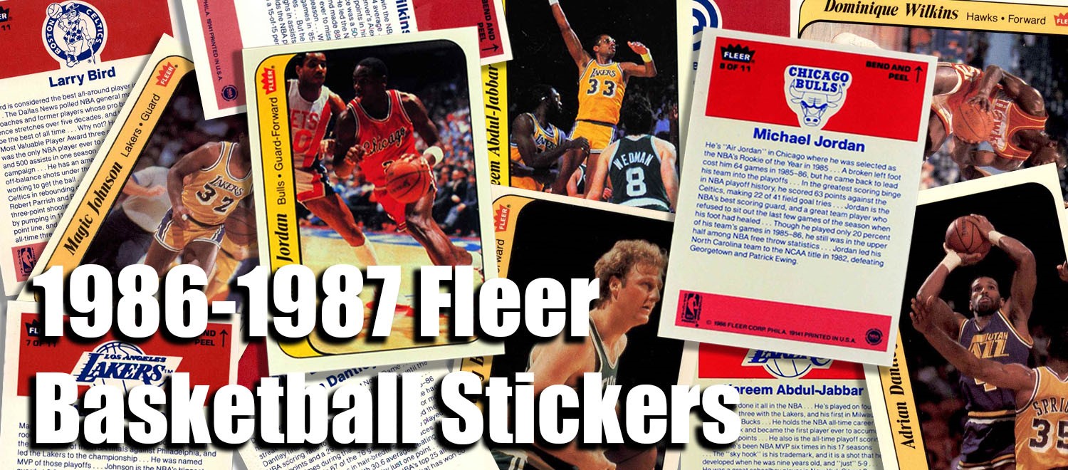 Buy 1986-87 Fleer Basketball Stickers Cards, Sell 1986-87 Fleer ...
