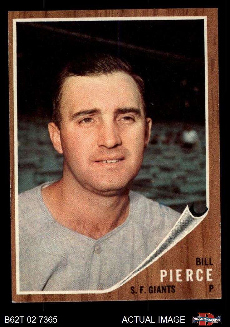 1962 Topps #260 Bill Billy Pierce