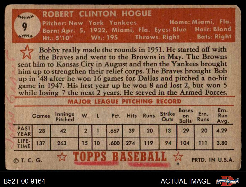 1952 Topps Baseball Complete Set