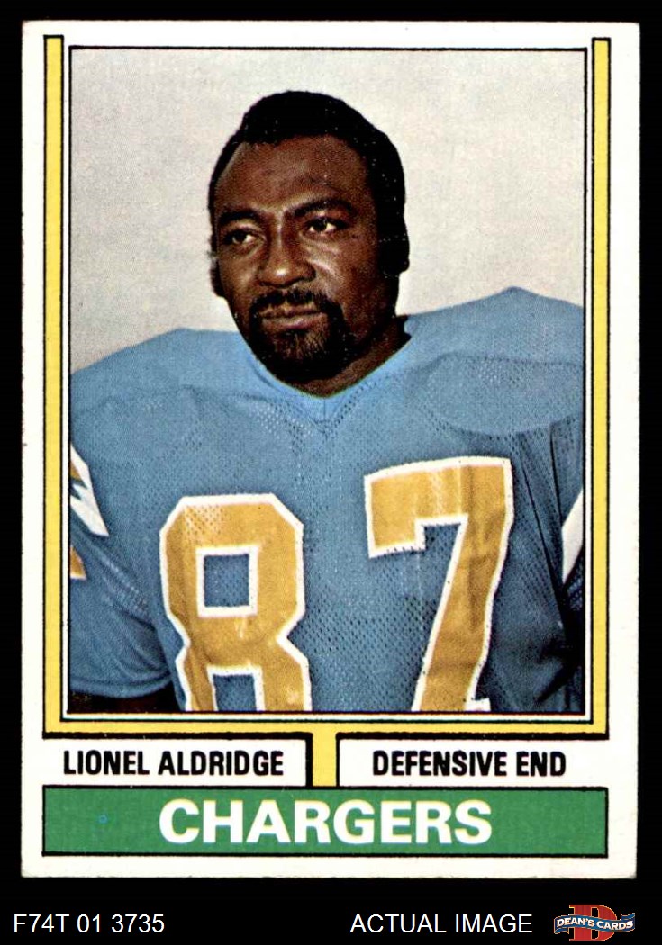 1974 Topps #281 Lionel Aldridge
