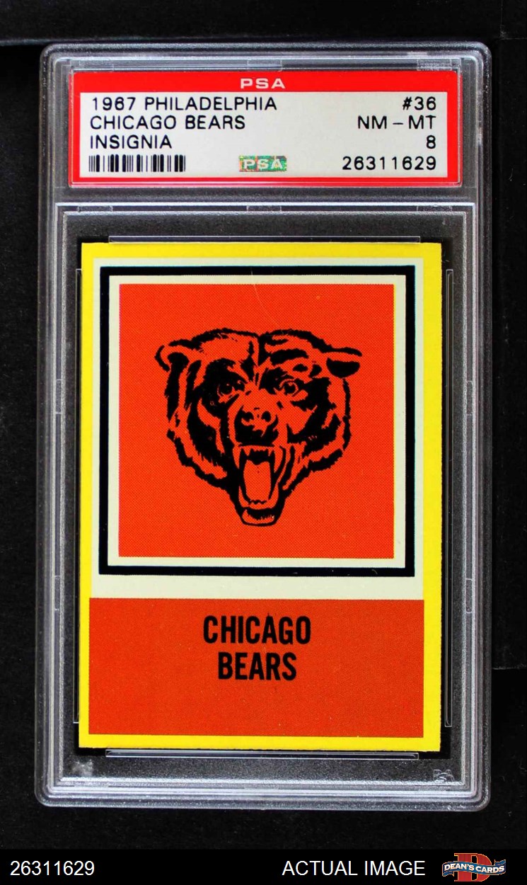 1967 Philadelphia #36 Chicago Bears Logo