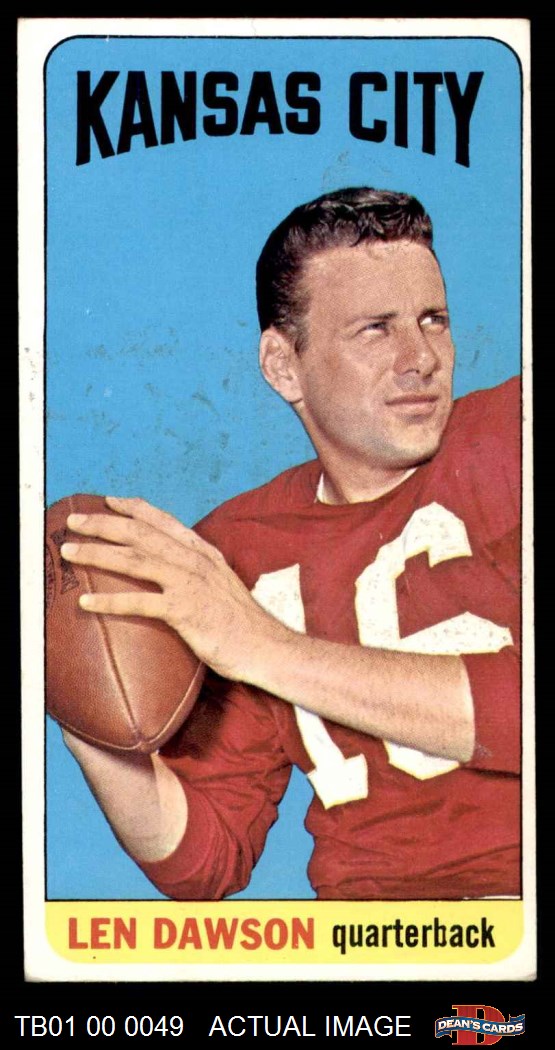 1965 Topps Kansas City Chiefs Team Set