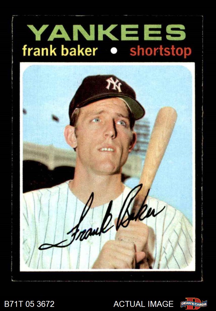 1971 Topps New York Yankees Team Set
