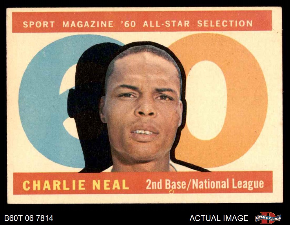1960 Topps #556 All-Star Charlie Neal