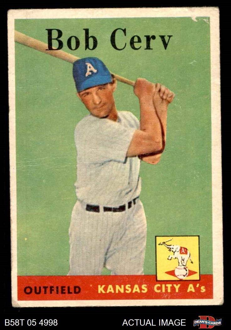 1958 Topps Kansas City Athletics ( A's ) Team Set