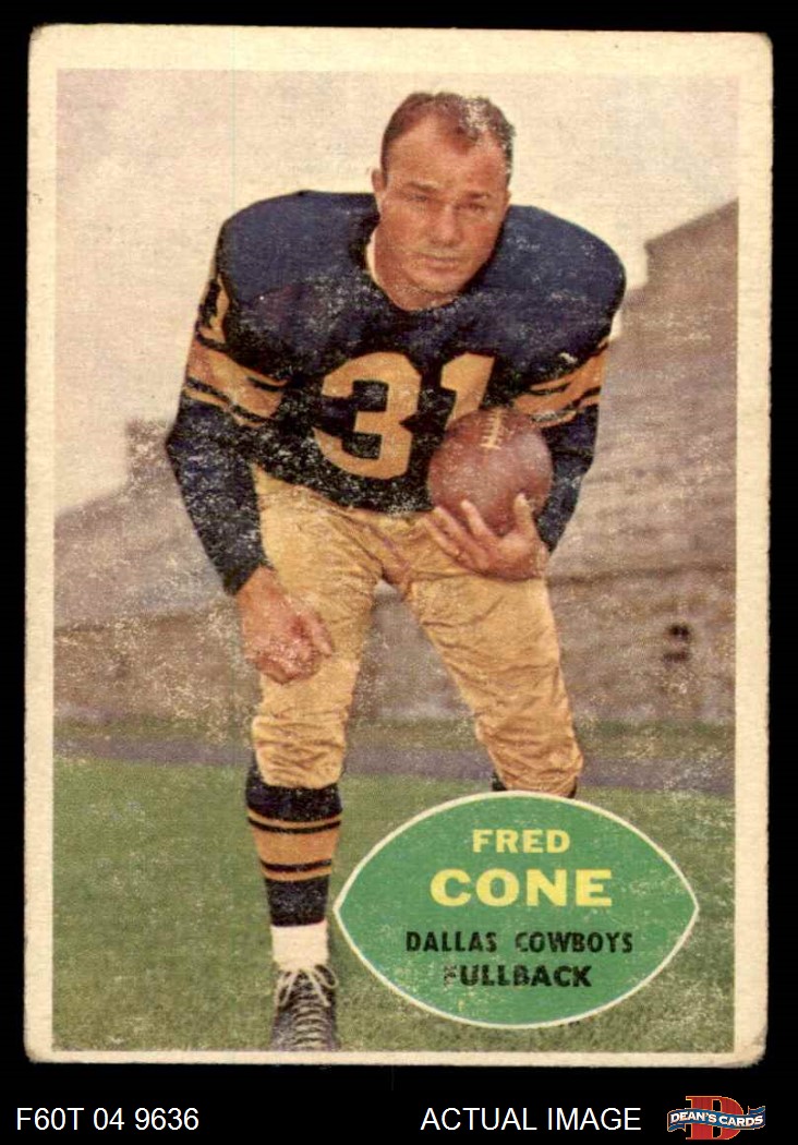 1960 Topps Dallas Cowboys Team Set