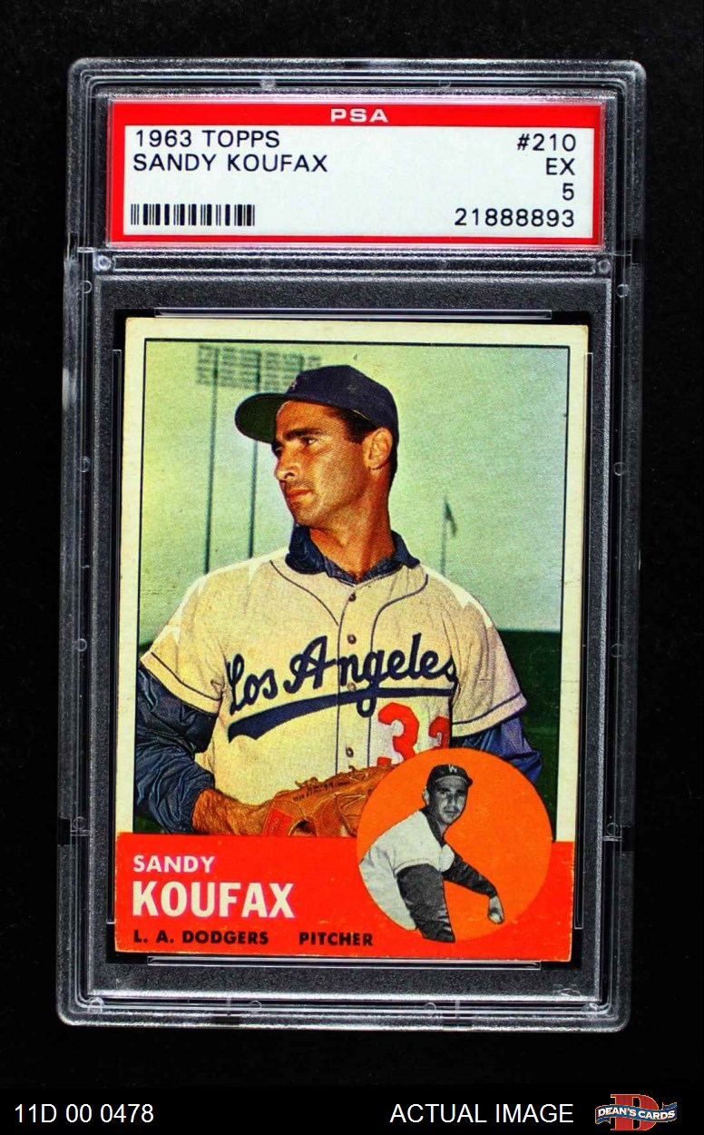 1963 Topps #210 Sandy Koufax