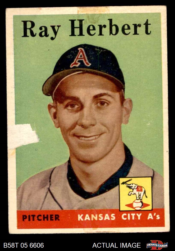 1958 Topps Kansas City Athletics ( A's ) Team Set