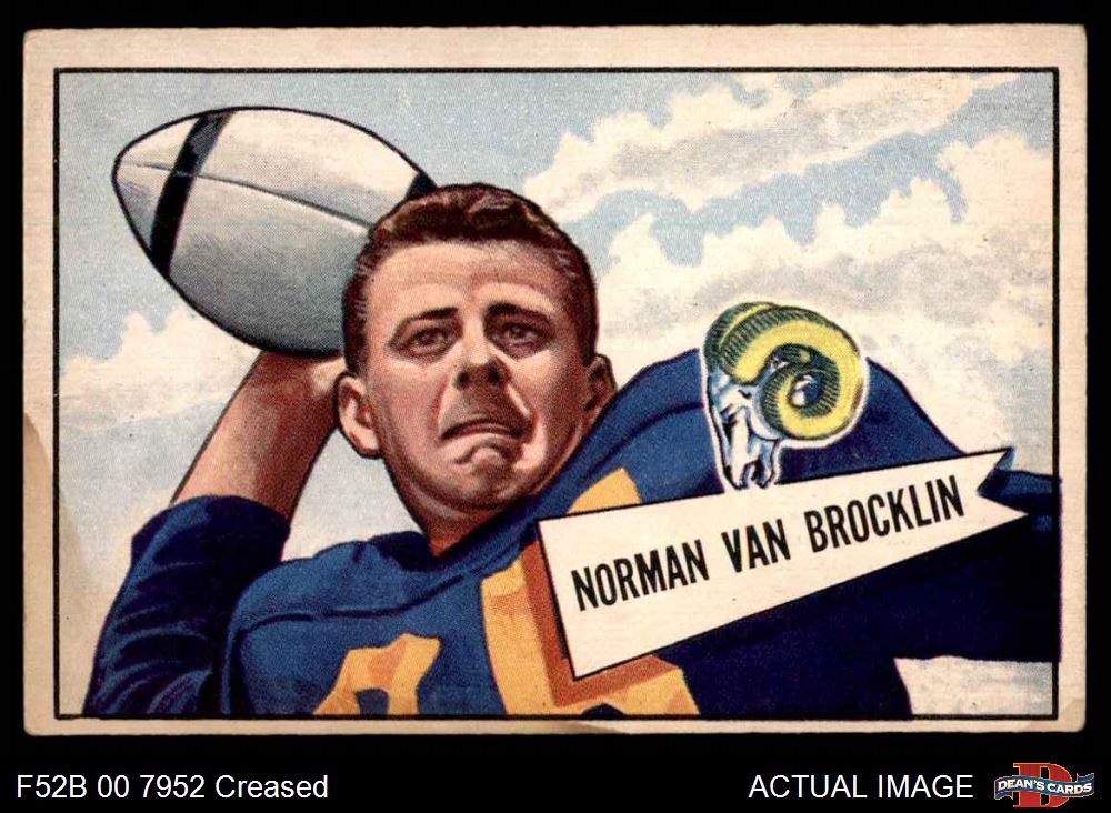 1952 Bowman Large #1 Norm Van Brocklin