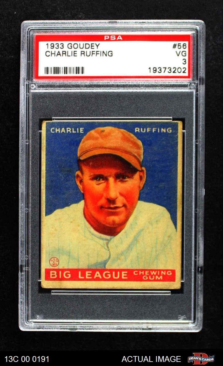 1933 Goudey #56 Charley 'Red' Ruffing