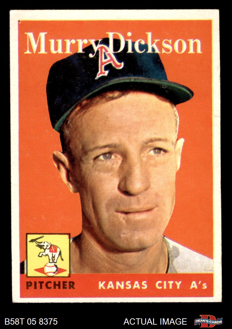 1958 Topps Kansas City Athletics ( A's ) Team Set