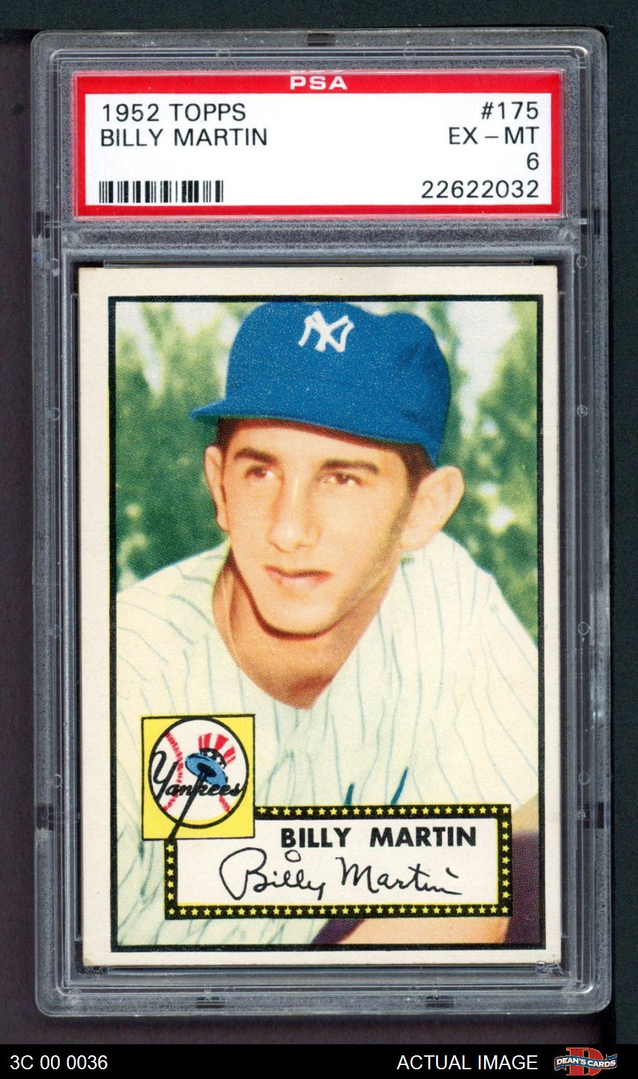 1952 Topps #175 Billy Martin