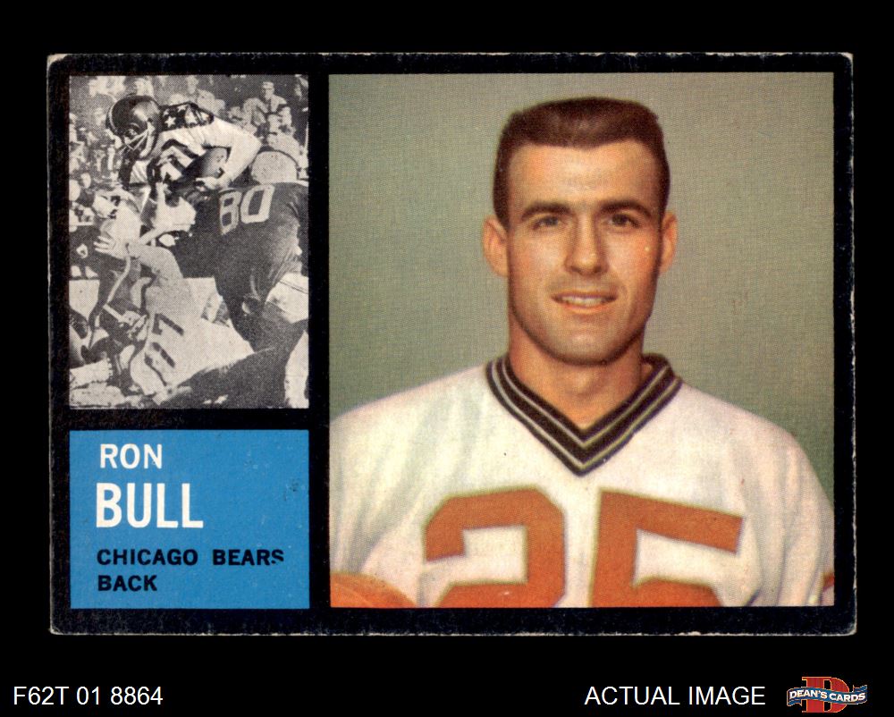 1962 Topps Chicago Bears Team Set w/o Mike Ditka Rookie