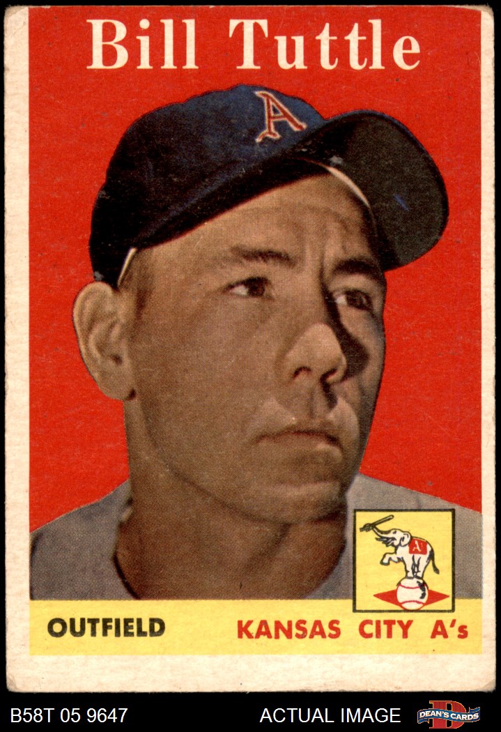 1958 Topps Kansas City Athletics ( A's ) Team Set