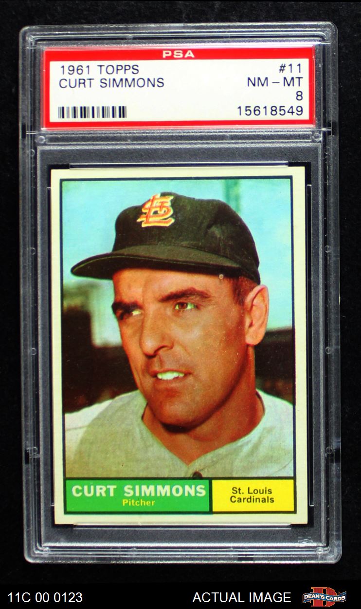 1961 Topps #11 Curt Simmons